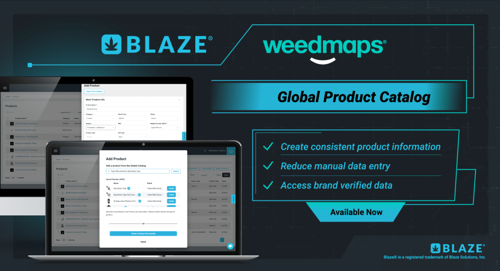 BLAZE® and Weedmaps® Partner to Launch a Global Product Catalog for Cannabis Retailers | BLAZE