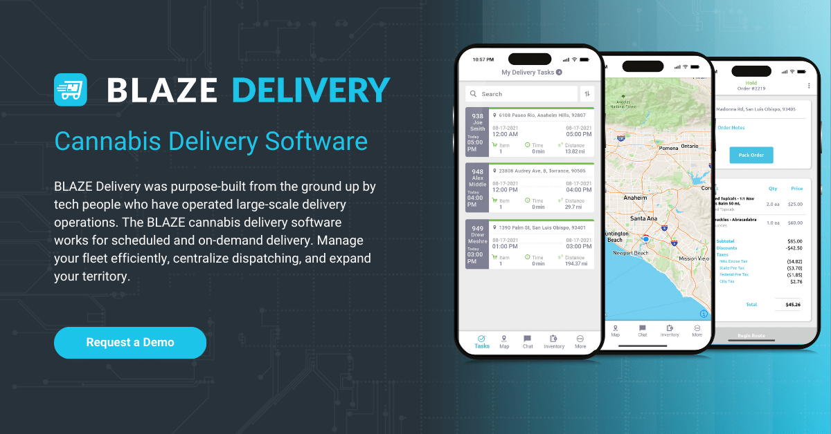 BLAZE DELIVERY | Cannabis Delivery Software
